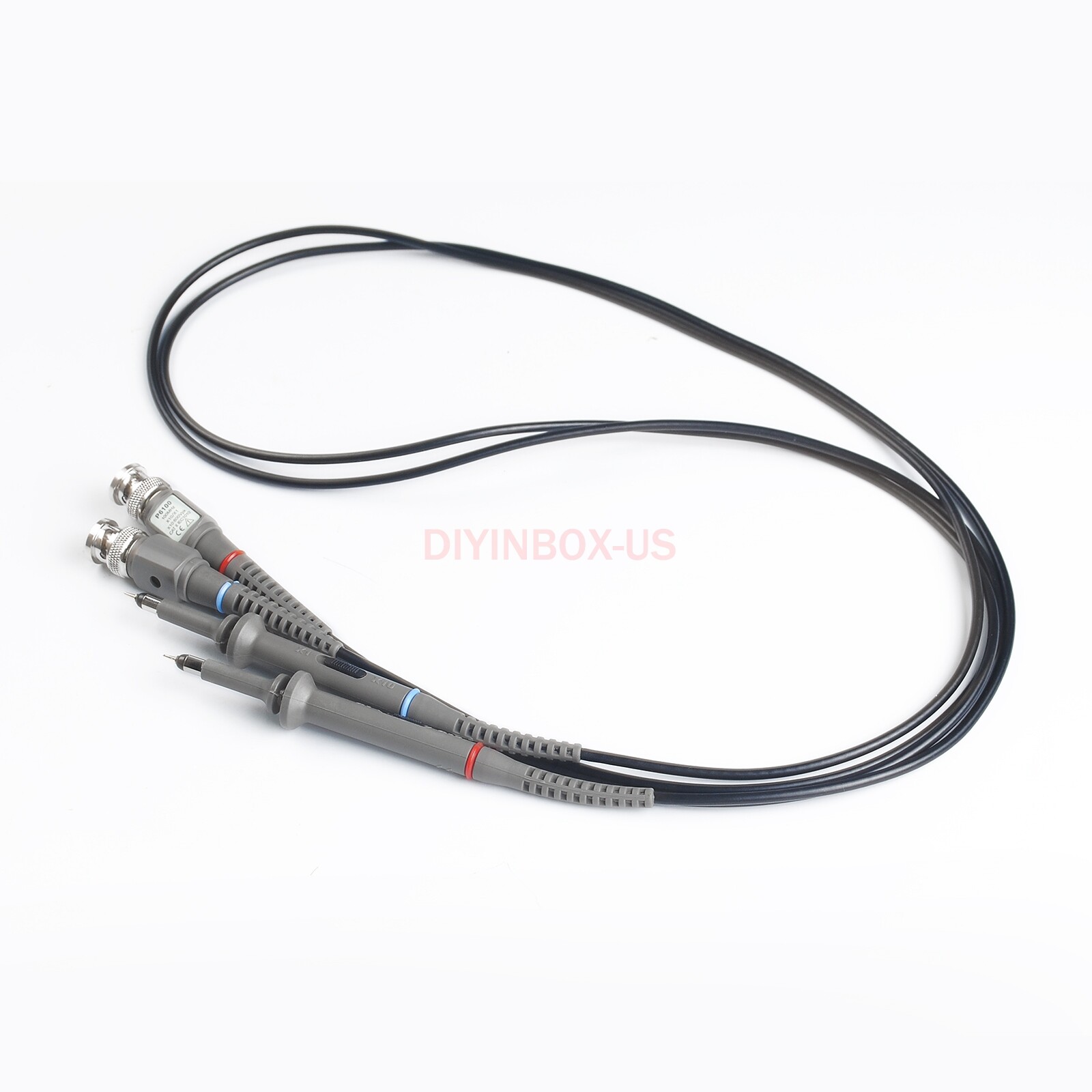 2PCS Oscilloscope Probe Scope Clip Test Cable Lead Kit 1X /10X BNC For ...