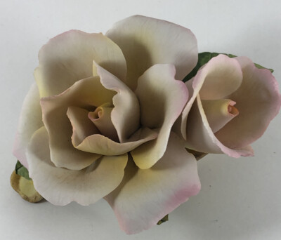 Napoleon Authentic Capodimonte Porcelain Rose Made in Italy Blush ...