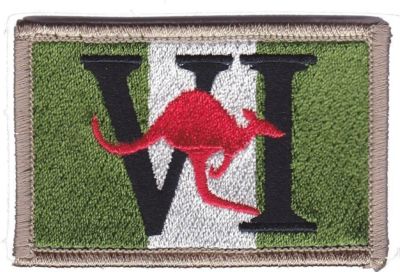 6RAR Unit Colour Patch White background on hook backing. FREE POST 📩 ...