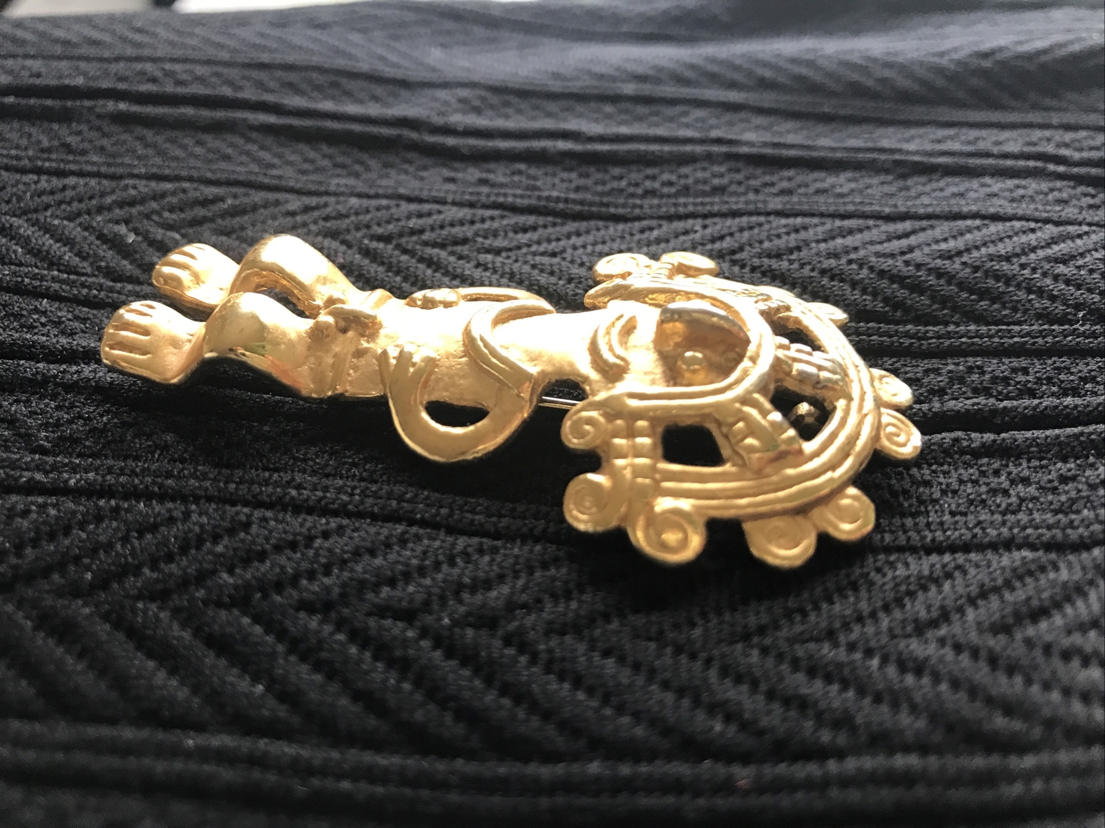 Aztec Mayan Warrior Brooch/Pin By Alva Studio Product… - Gem