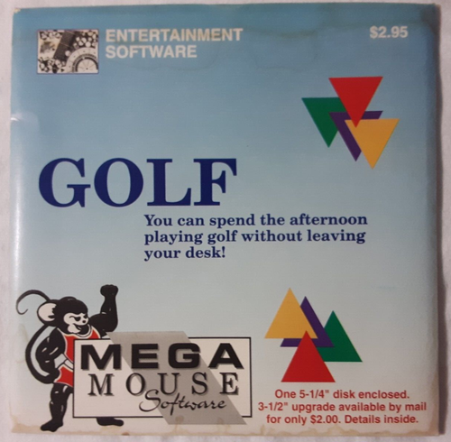 Golf retro 5.25" floppy disk FREE SHIPPING good graphics 1994 videogame ...