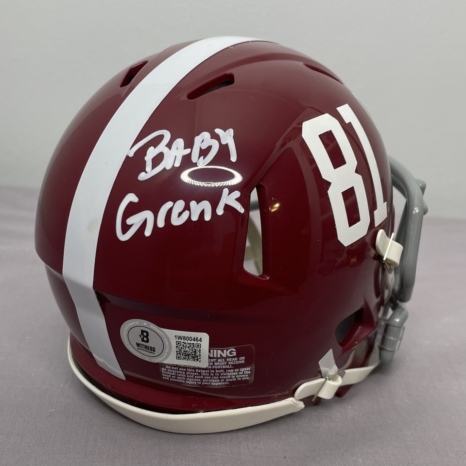 CJ Dippre SIGNED Alabama Football Mini Helmet w/ BAS Beckett COA ~ Baby ...