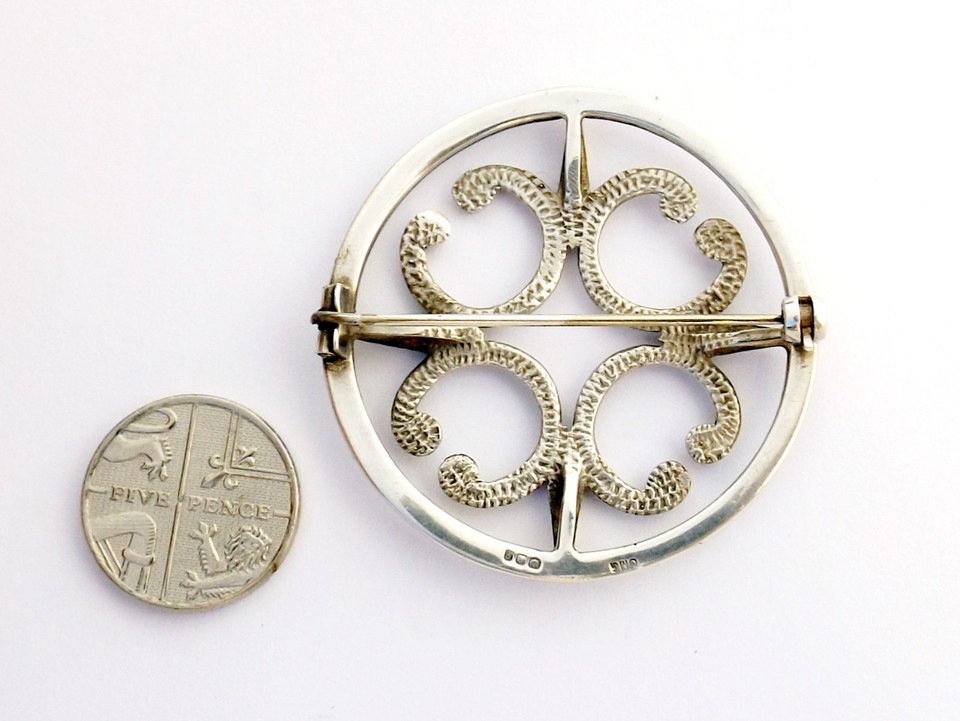 St Magnus Cross brooch by Ortak vintage sterling silver largest version ...