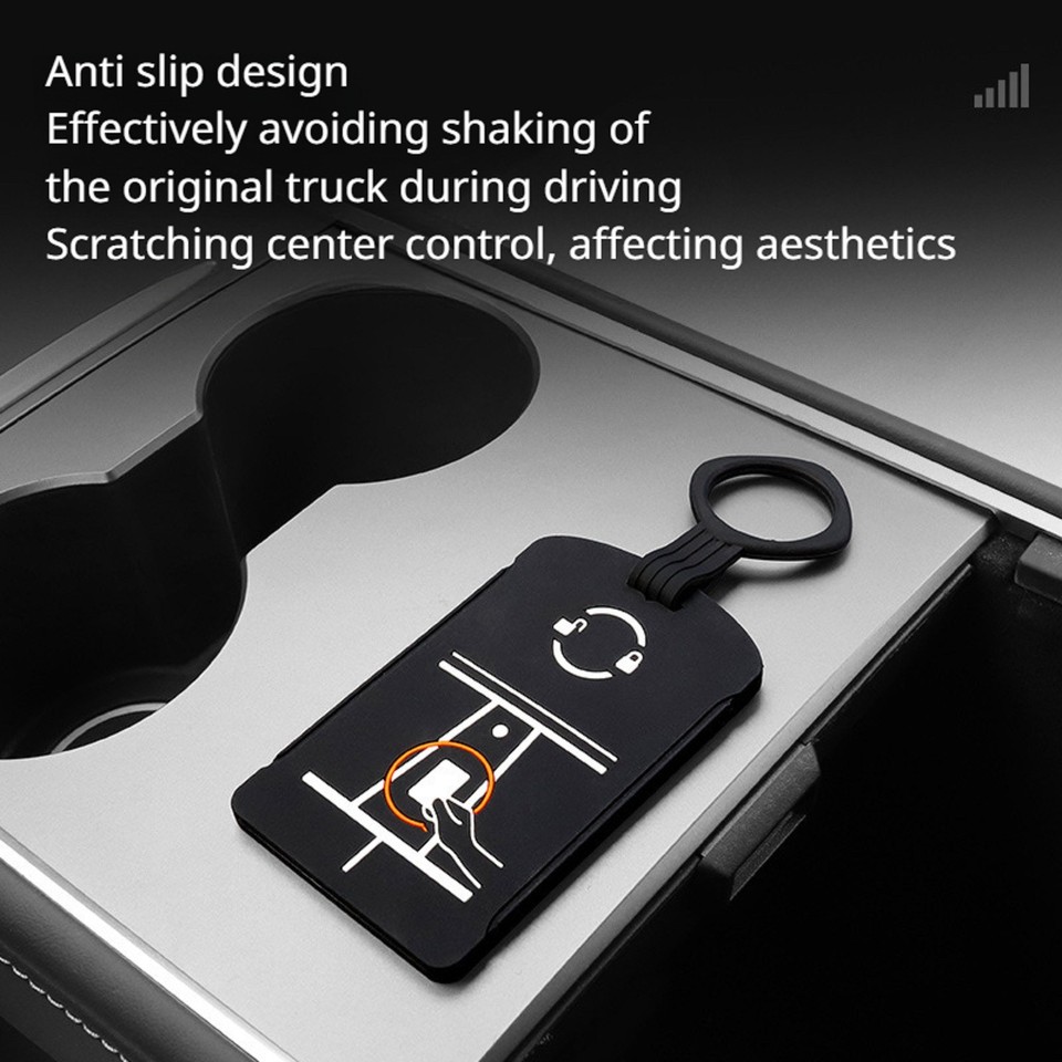 For Tesla Model 3 Y Key Card Case Cover Silicone Car Key Card Holder ...