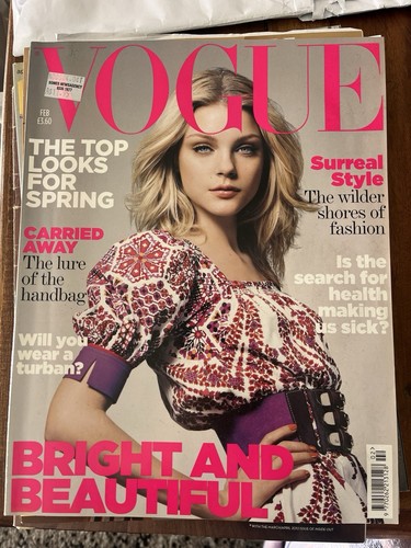Vogue Magazine UK British Edition February 2007 Jessica Stam | eBay