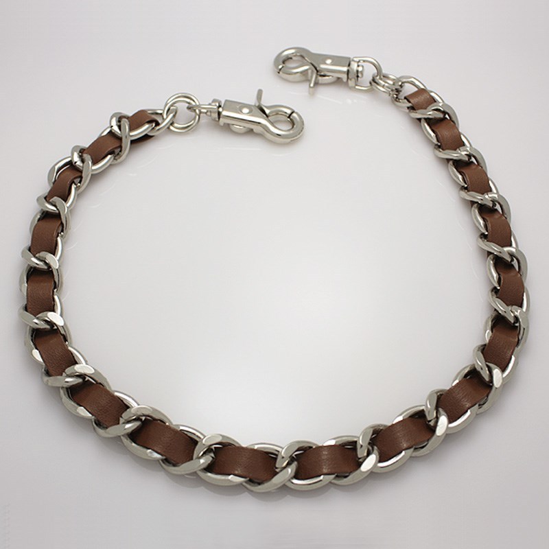 Purse chain leather strap Silver handle shoulder crossbody handbag ...