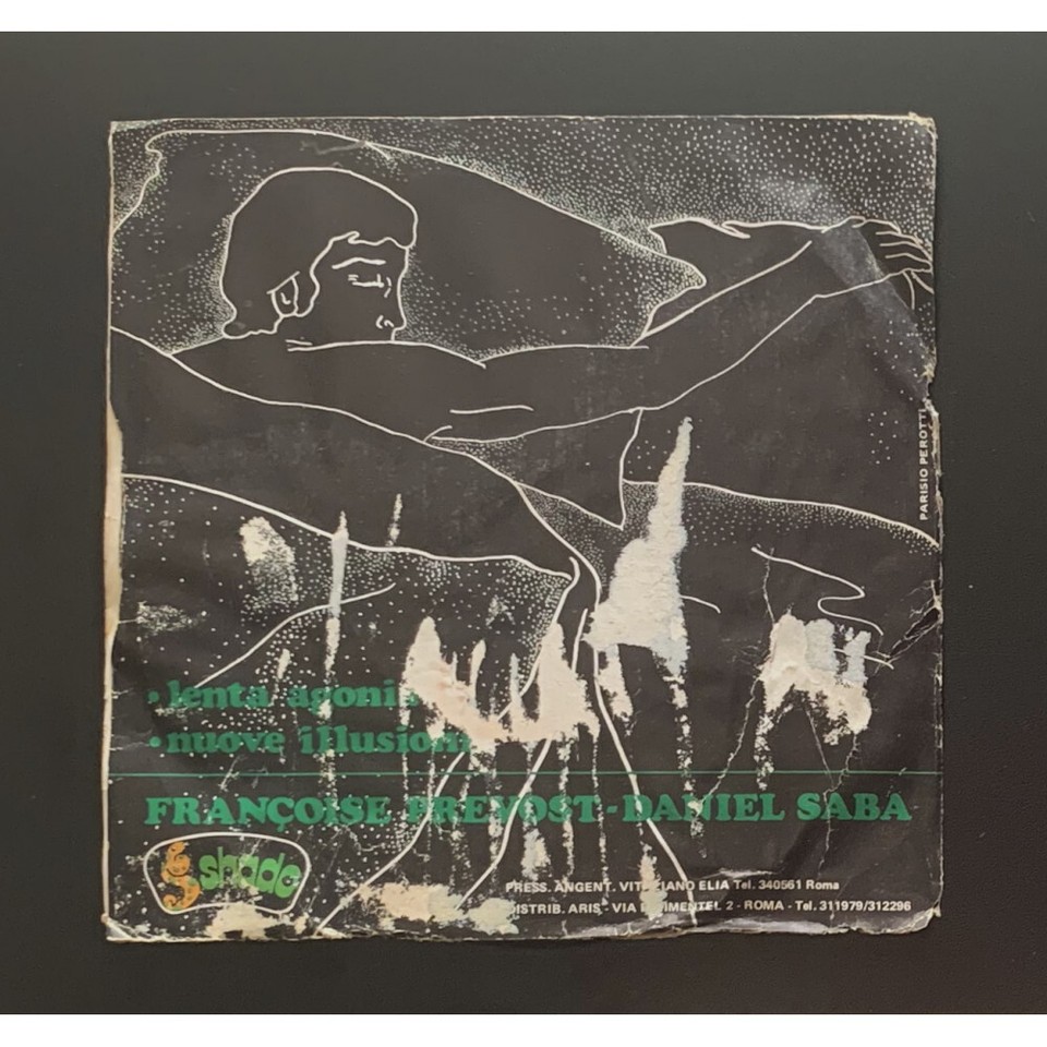 Françoise Prevost, Daniel Saba Vinyl 7 " 45 RPM Slow Agonia / New ...
