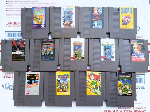 Lot of 13 NINTENDO NES Authentic Video Games Cartridges | eBay