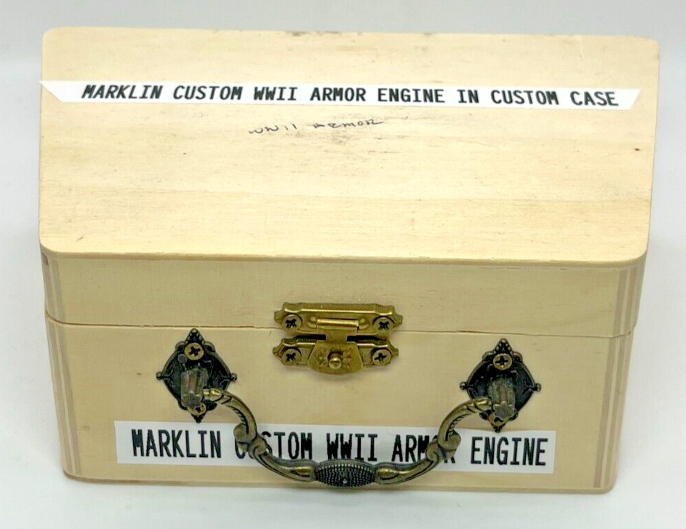 Z Scale Marklin Custom Painted WW2 Armor Engine And Tender Custom Wood ...
