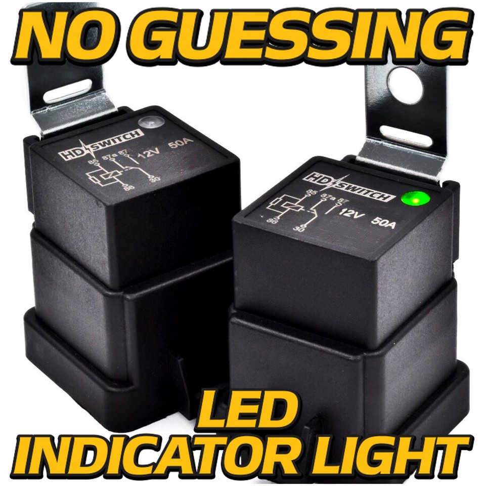 AM123716 - 12V 50a WaterProof Relay fits John Deere Hella - w/ LED ...