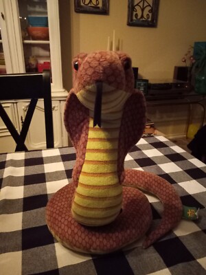 Wild Republic Plush Snake King Cobra Brown Stuffed Animal 2016 Lovey ...