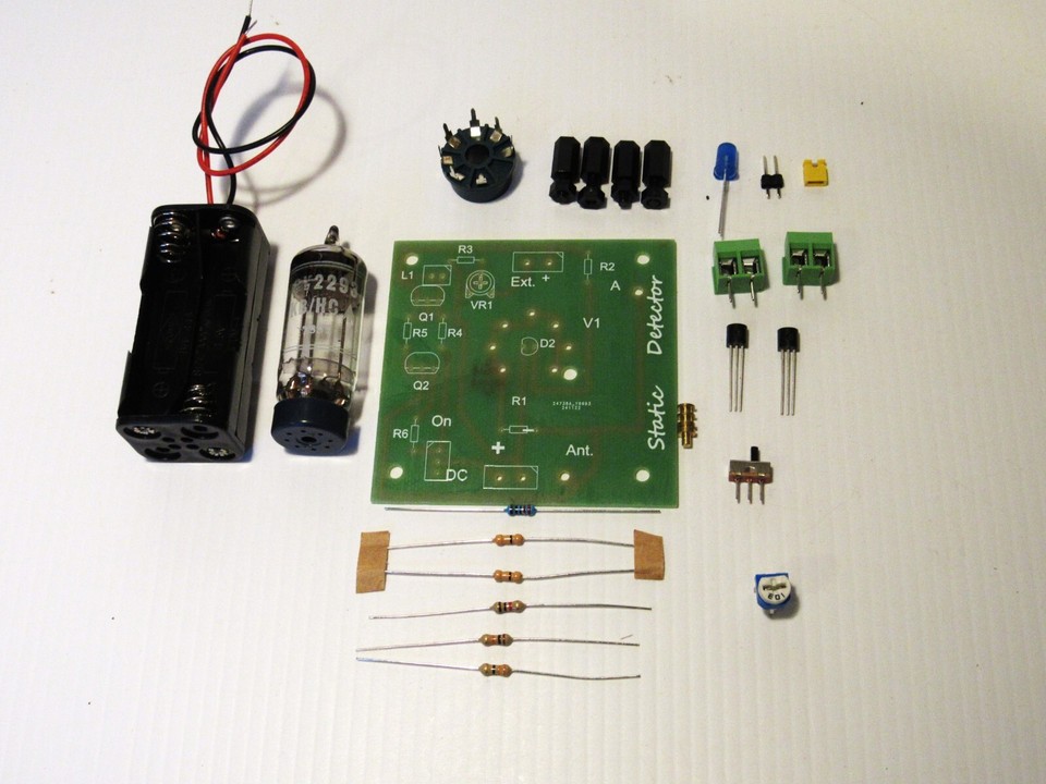 2 x Static Detector with display XB1 tube valve Ham radio DIY solder ...