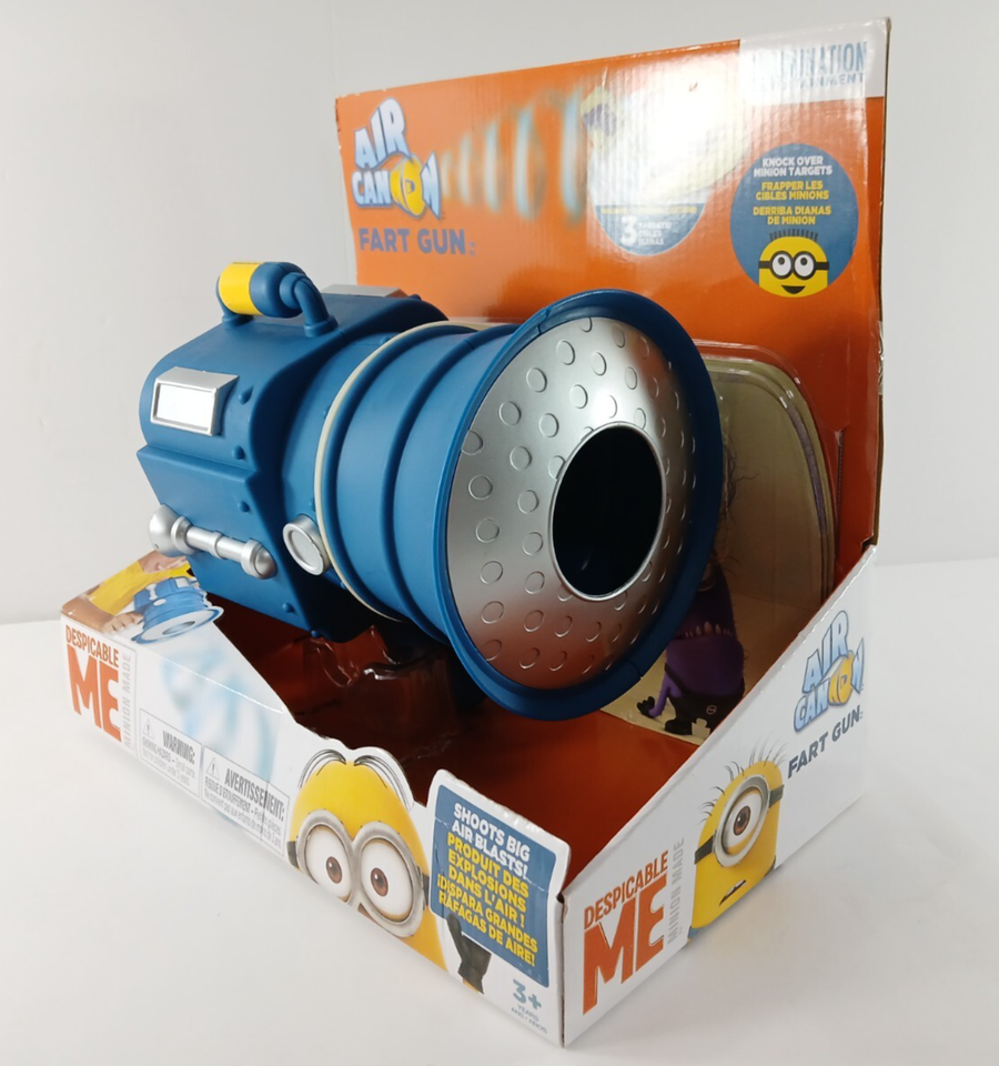 Despicable Me AIR CANNON Life-Size Fart Gun Kids Toy + 3 Evil Minion ...