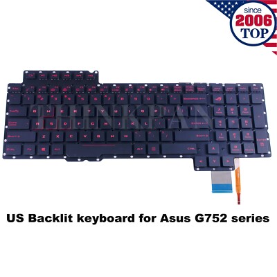 Genuine US Keyboard Backlit for Asus ROG G752 G752V G752VT G752VY ...