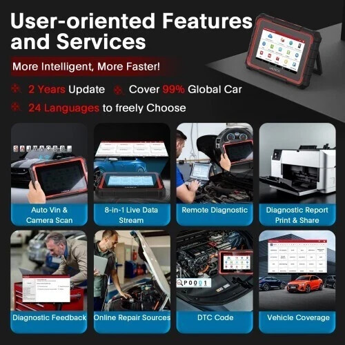FERRARI Professional Full Service Diagnostic Scanner Tablet Kit V PRO ...