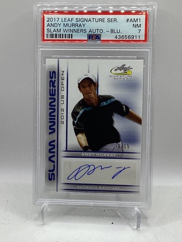 2017 Leaf Signature Slam Winners Blue #AM1 Andy Murray PSA 7 | eBay