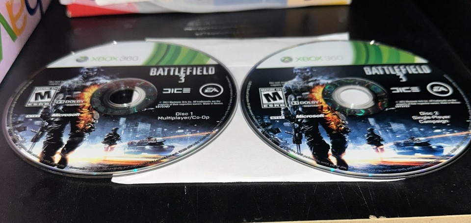 Battlefield 3 Multiplayer / Co-Op Xbox 360 Disc 1 + 2 Only G145 | eBay