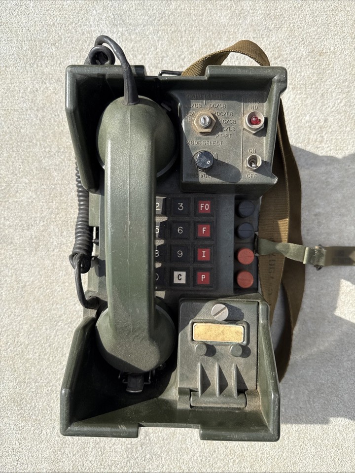 Military Telephone Set TA-838A/TT Field Phone, North Electric Co. Code ...