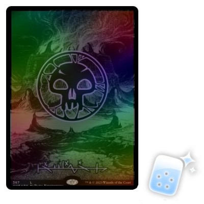FOIL SWAMP (OIL SLICK RAISED FOIL) (367) Phyrexia: All Will Be One ONE ...