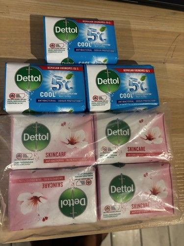 Dettol Soap Mix Anti Bacterial Bathing Soaps Bar With Menthol 125 gm 7 ...