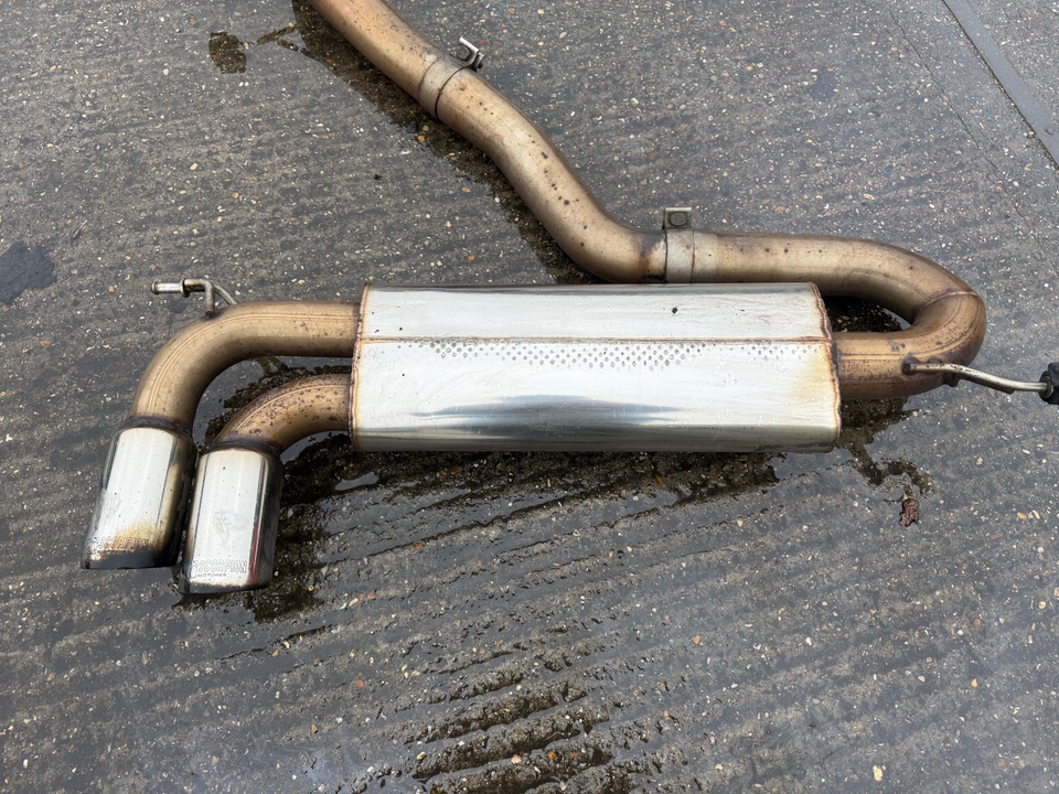 VW GOLF MK5 GTI SCORPION COMPLETE STAINLESS STEEL EXHAUST TURBO BACK ...