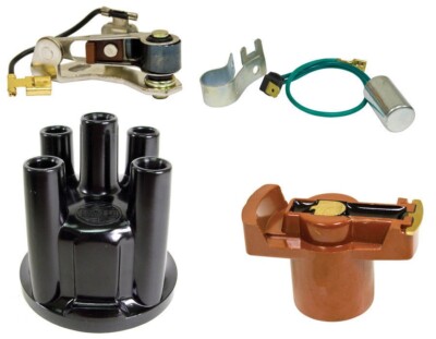 Bosch 009 Distributor points, distributor cap, condenser, rotor VW bug ...