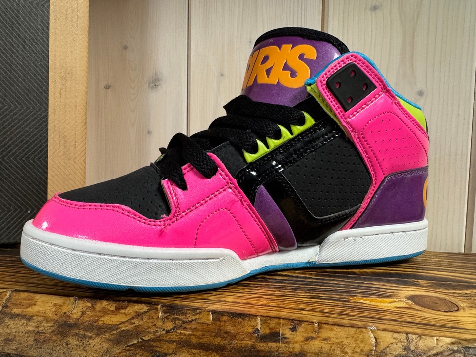 OSIRIS NYC 83 MID pnk/blk/bur VINTAGE 90er Shoe Schuh NEW NEUWARE ...