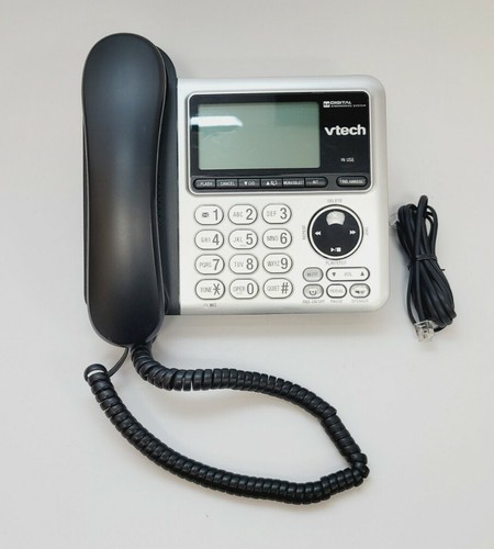 VTech CS6649 Expandable Corded/Cordless Phone w/ Answering System Base ...