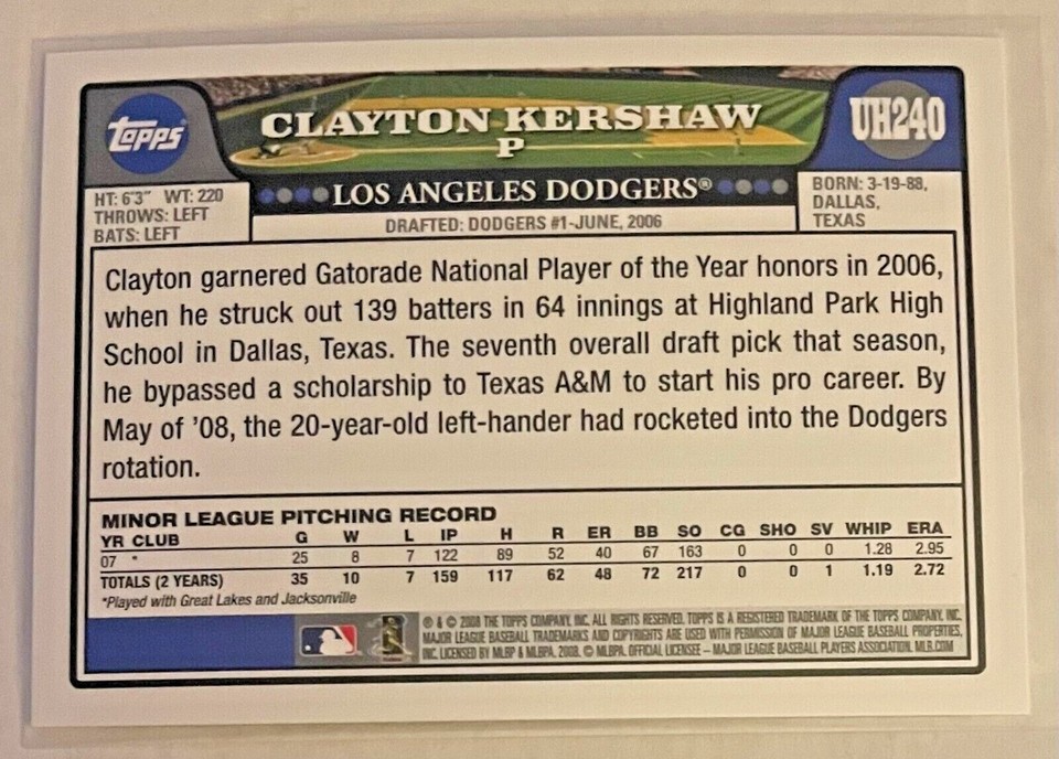 2008 Topps Update Baseball Cards UH201 - UH330 - You Pick #201 - 330 ...