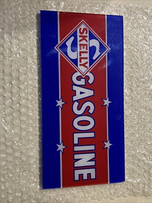 Vintage Glass SKELLY gas station signage | eBay