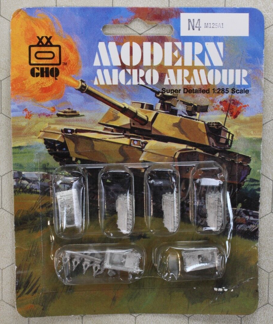 GHQ N4 MODERN MICRO ARMOUR 6mm 1/285 scale US M125A1 AFV Mortar Carrier ...