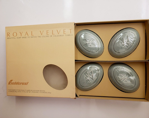 Gift box of 4 - Finest milled Fieldcrest Royal Velvet soap bars in ...