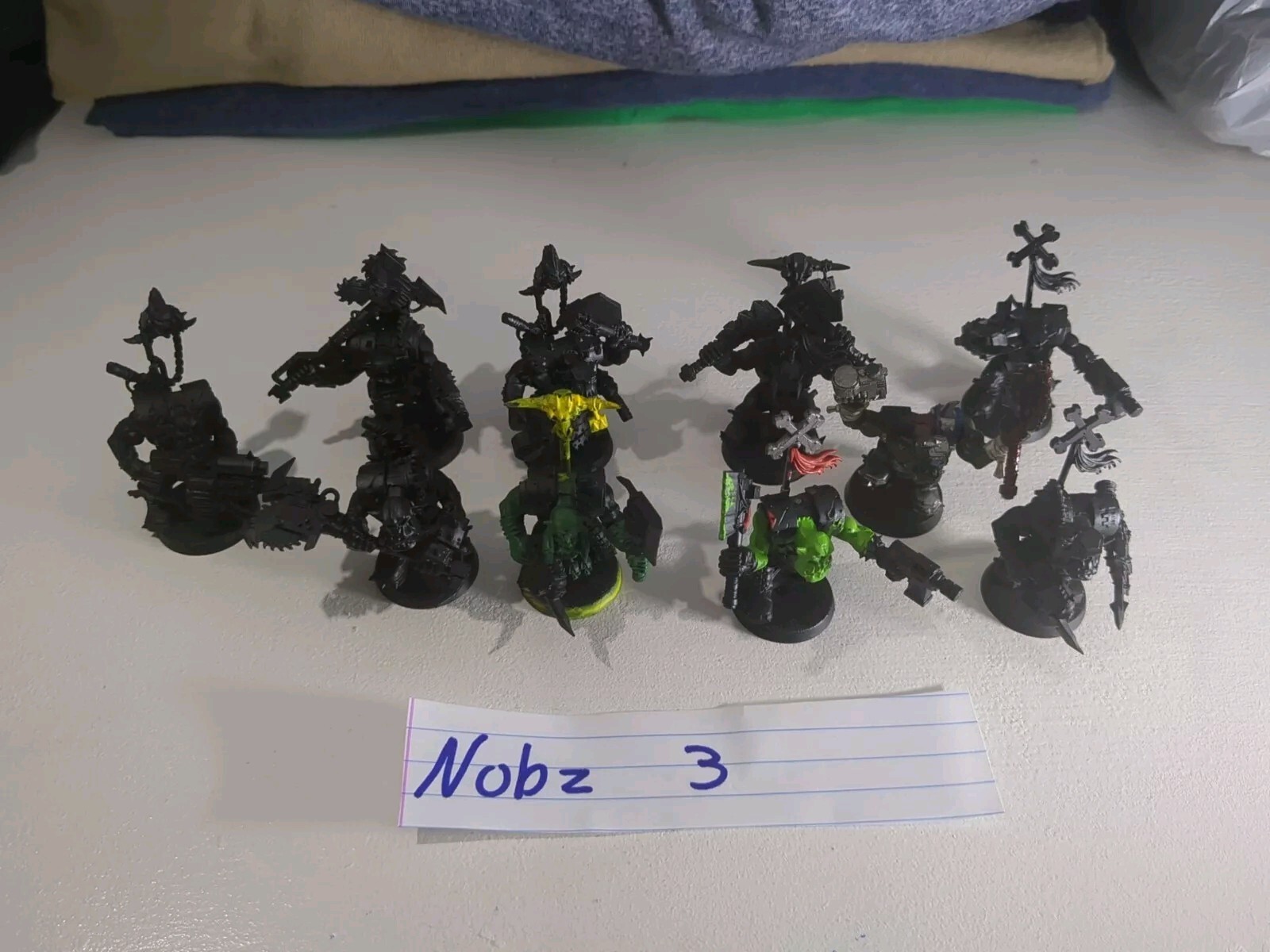Warhammer 40k Ork Nobz Squad 10x Mini's (Nobz 3) | eBay