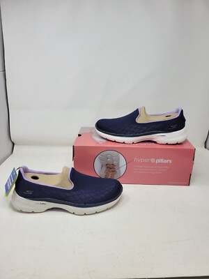 New Women's Skechers Go Walk 6-Cosmic Force 124522/NVLV Athletic Shoes ...