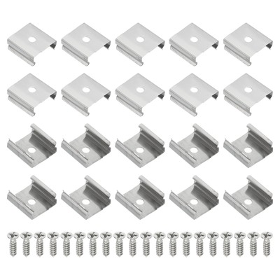 LED Strip Clips 60pcs Stainless Steel Brackets Fixing Clip for 16mm to ...