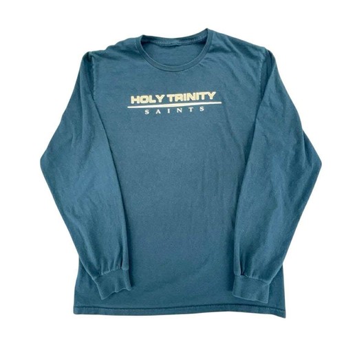 Holy Trinity Saints Long Sleeve T Shirt School Spirit Tee Black Graphic ...