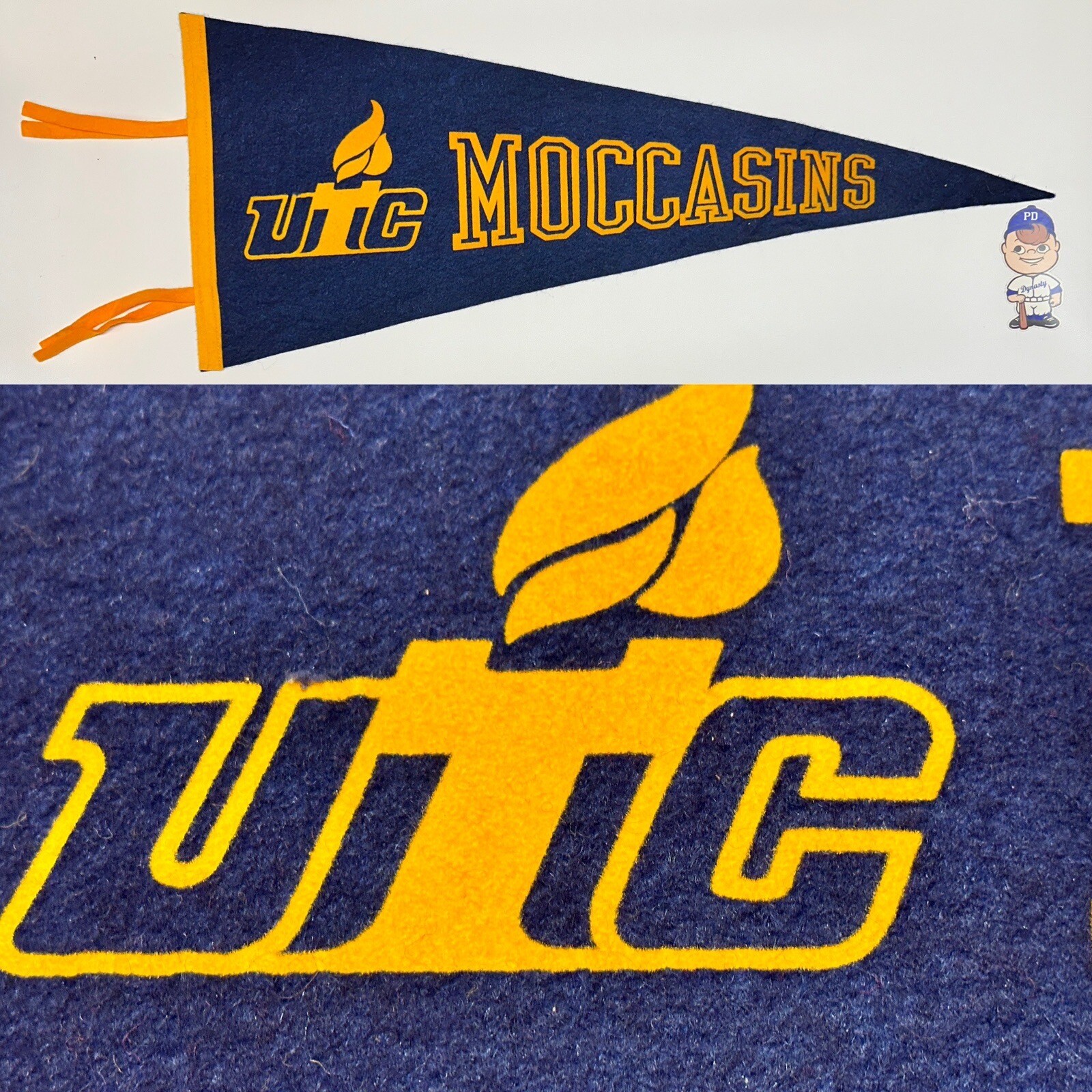 Vintage Chattanooga Mocs Tennessee Moccasins UTC Pennant 11.5x27 | eBay
