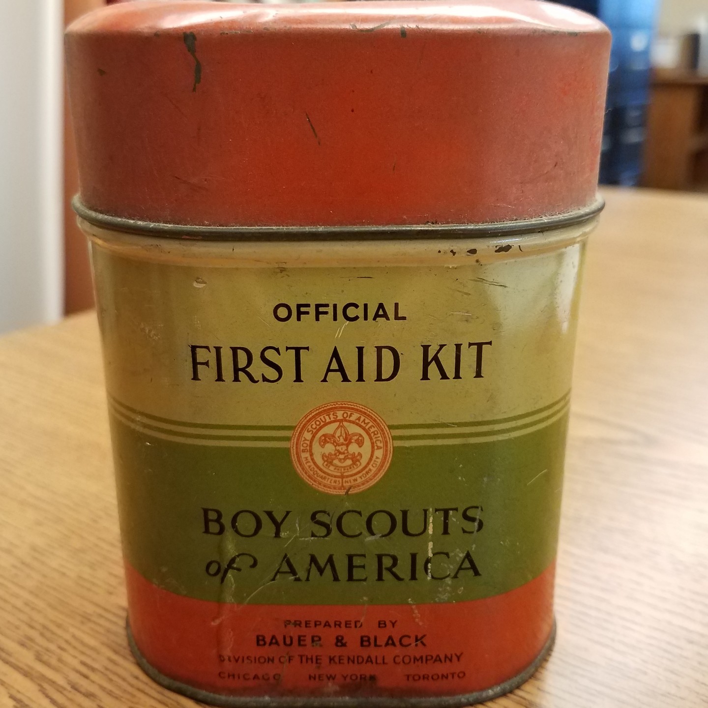 VINTAGE BOY SCOUTS OF AMERICA FIRST AID KIT TIN WITH ORIGINAL MANUAL | eBay