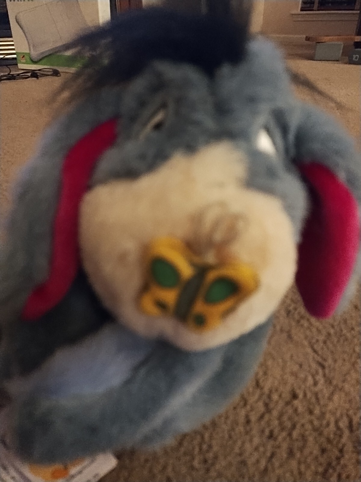Disney World Winnie the Pooh Talking Eeyore Donkey Butterfly Plush ...