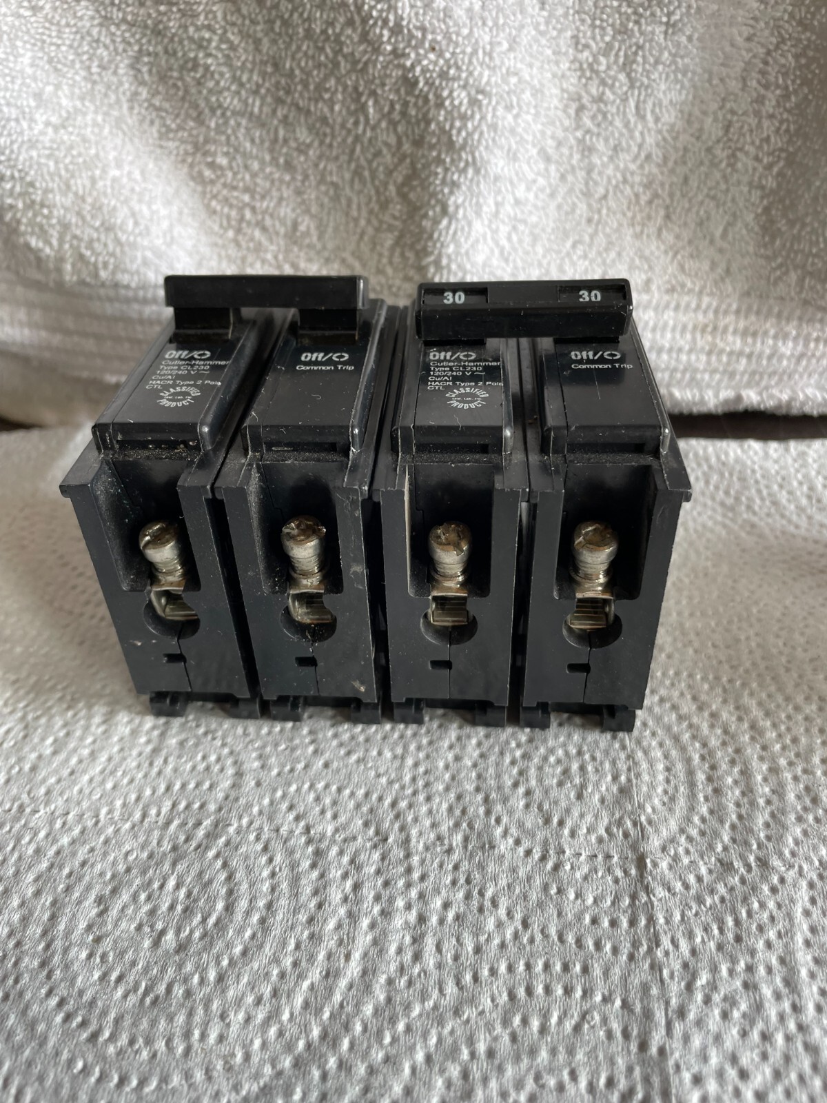 Lot of (2) Eaton Cutler Hammer Type CL230 Breaker 2 Pole 120/240V | eBay