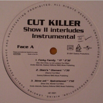 Cut Killer Cut Killer Show II Interludes Instrumental - Dédicacé - Maxi ...