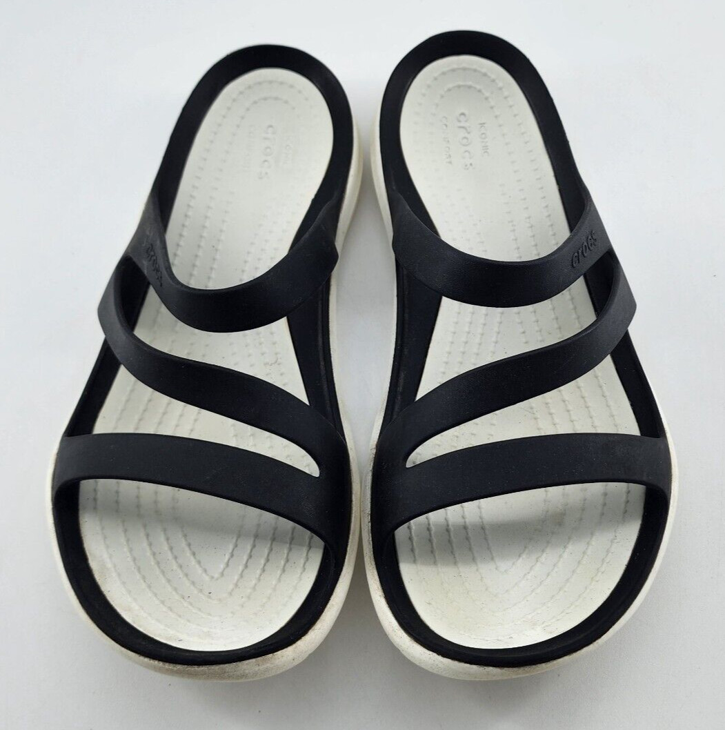 Crocs Women Iconic Comfort Swiftwater Strappy Sandals… - Gem
