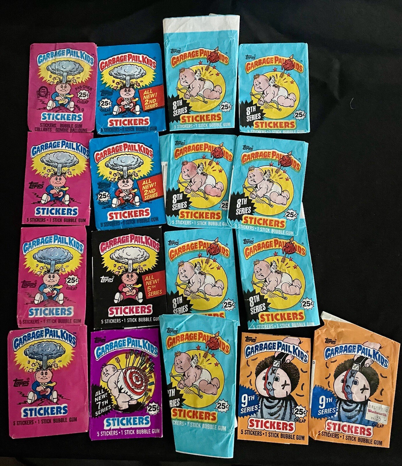 Garbage Pail Kids Wax Pack Wrappers GPK OS1, OS2, OS5, OS7, OS8, OS9 ...