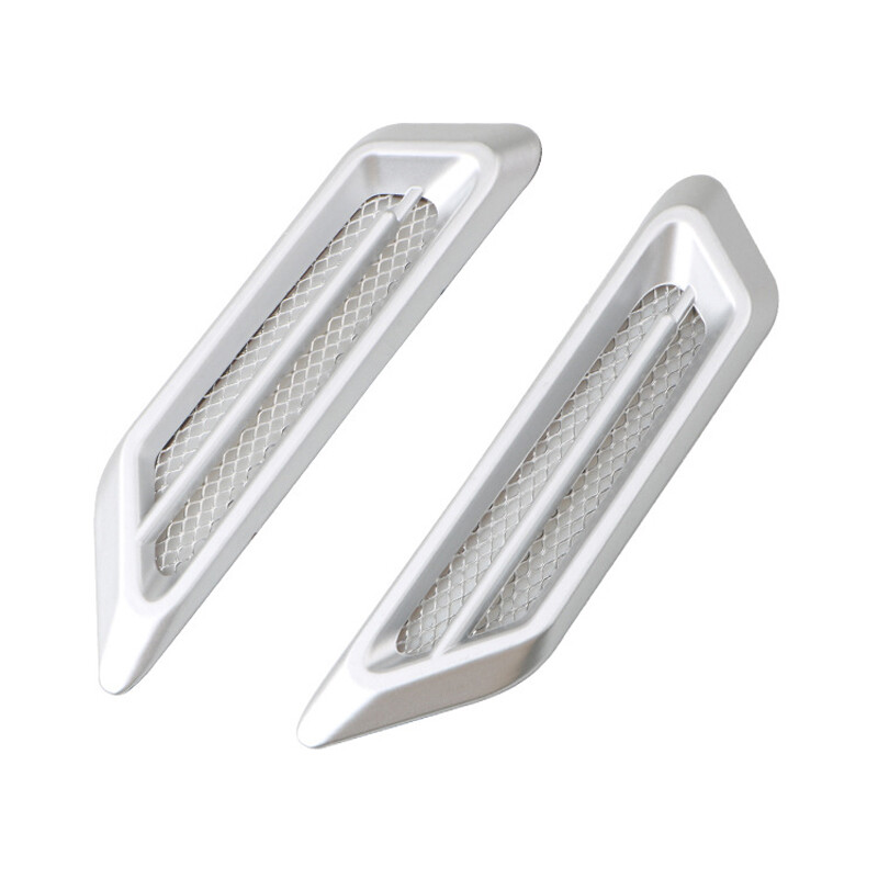 2x Car Side Air Flow Vent Fender Hole Cover Intake Grille Decoration ...