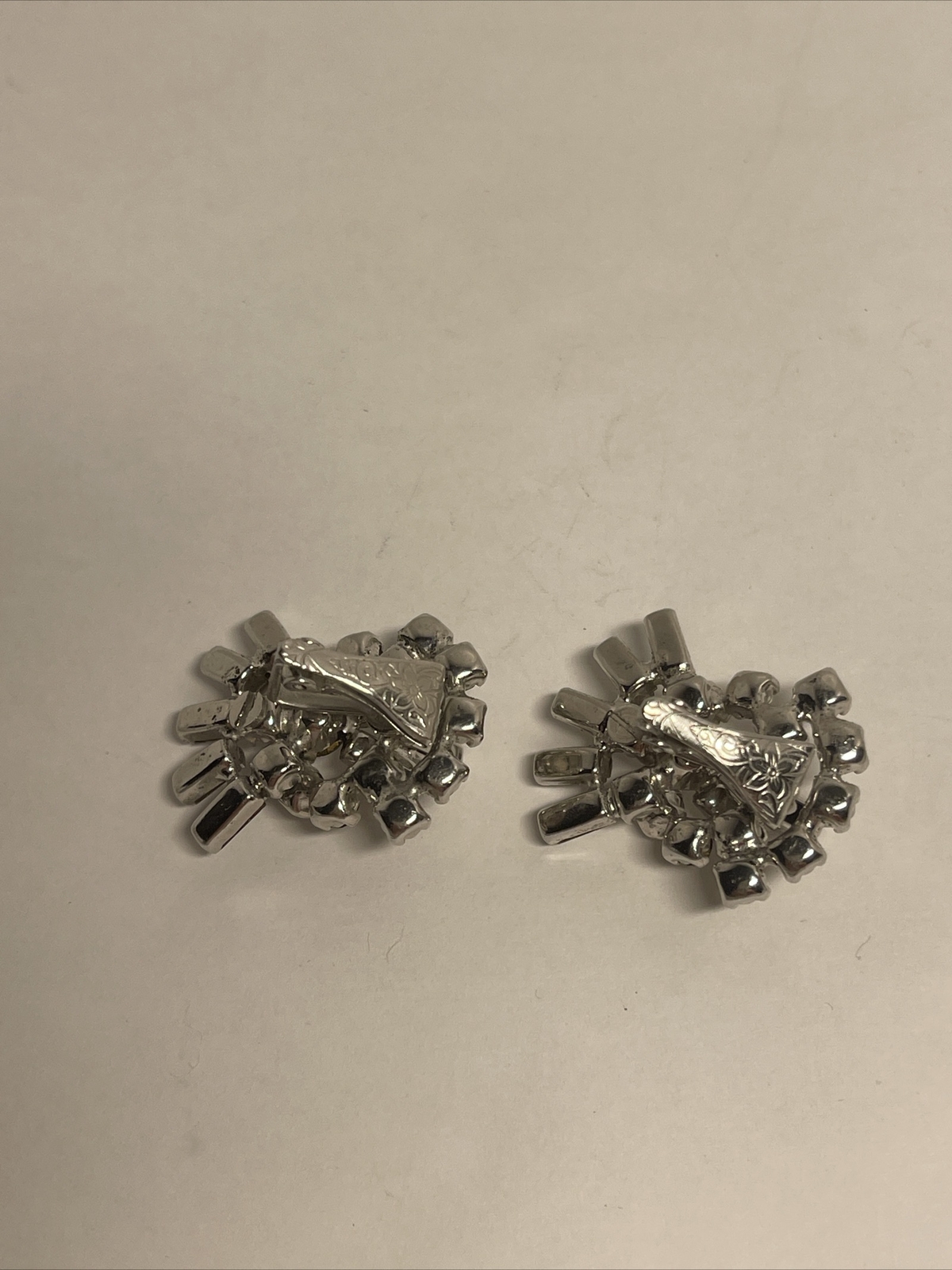 Vintage 1930s B.A. Ballou Clear Rhinestone Clip Earrings Pat 1967965 ...