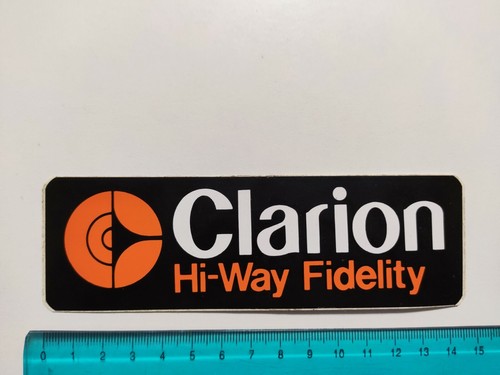 Autocollant Clarion Hi-Way Fidelity Timbre Vintage 80s Original | eBay