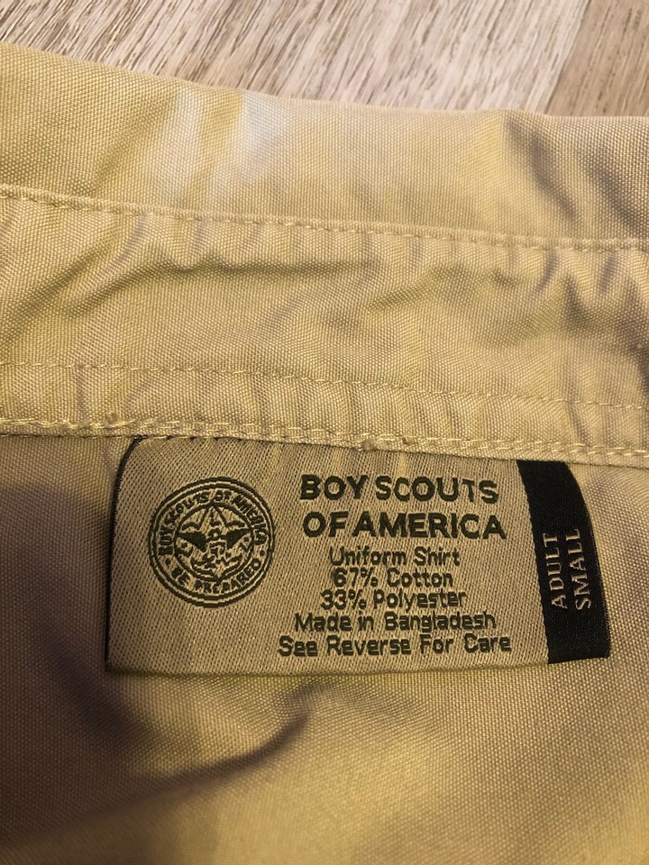 BSA Boy Scout Uniform Shirt Adult Mens Khaki Small S (NO PATCHES) H893 ...