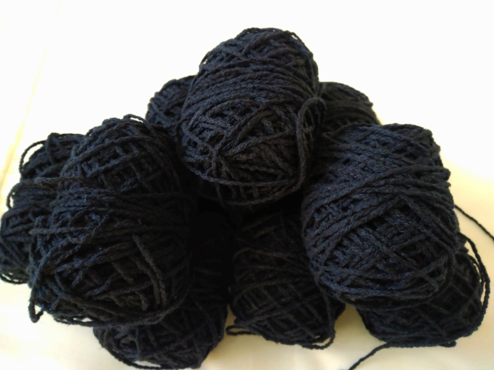Aran Yarn - 9 x 50g Balls (450g) 100% Pure Wool in Navy | eBay UK