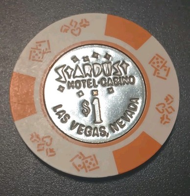 Rare Vintage Obsolete Stardust Hotel & Casino $1 Poker Gaming Chip 1985 ...