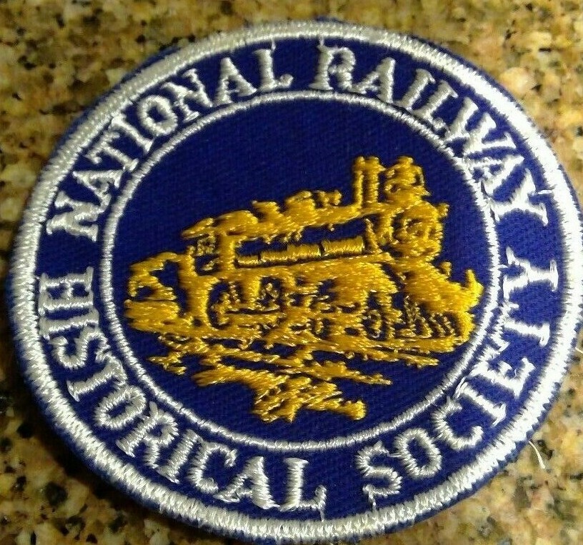 NRHS Patch: NATIONAL RAILWAY HISTORICAL SOCIETY Old STEAM LOCO Logo ...